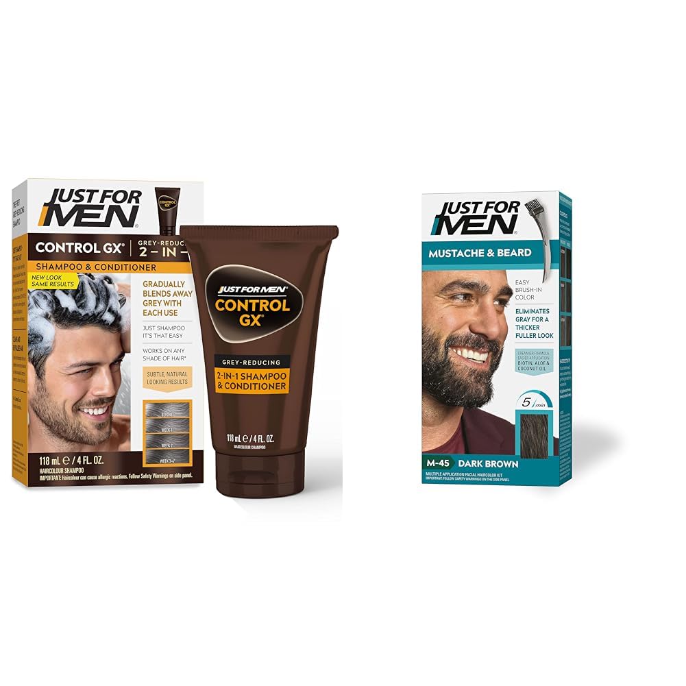 Amazon.com: Just for Men Control GX Grey Reducing 2-in-1 Shampoo and ...