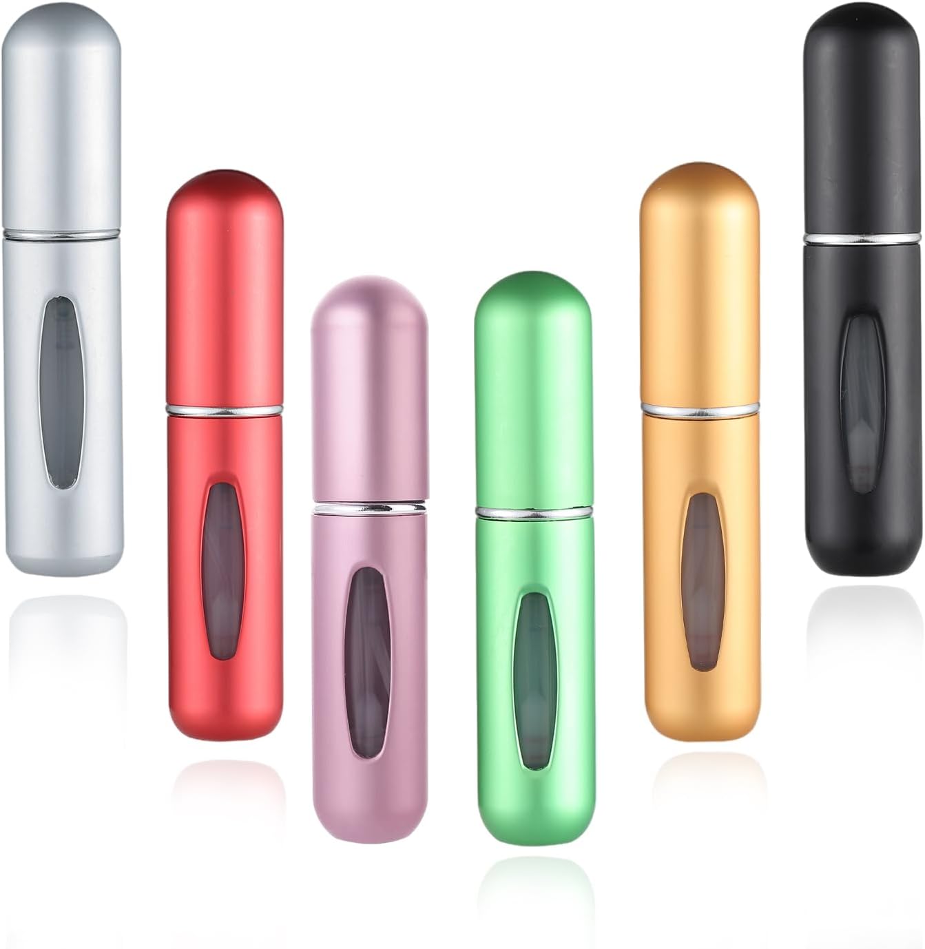 Amazon.com: 6 botellas de spray recargables de viaje de perfume (0.2 fl ...