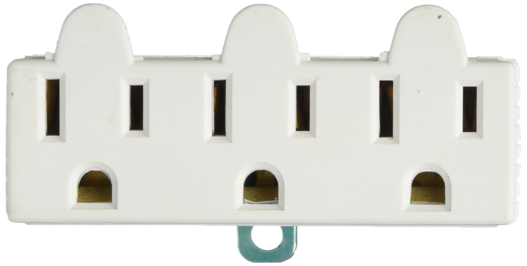 EATON Wiring BP1219W 15-Amp 125-Volt Three Outlet Grounding Adapter ...