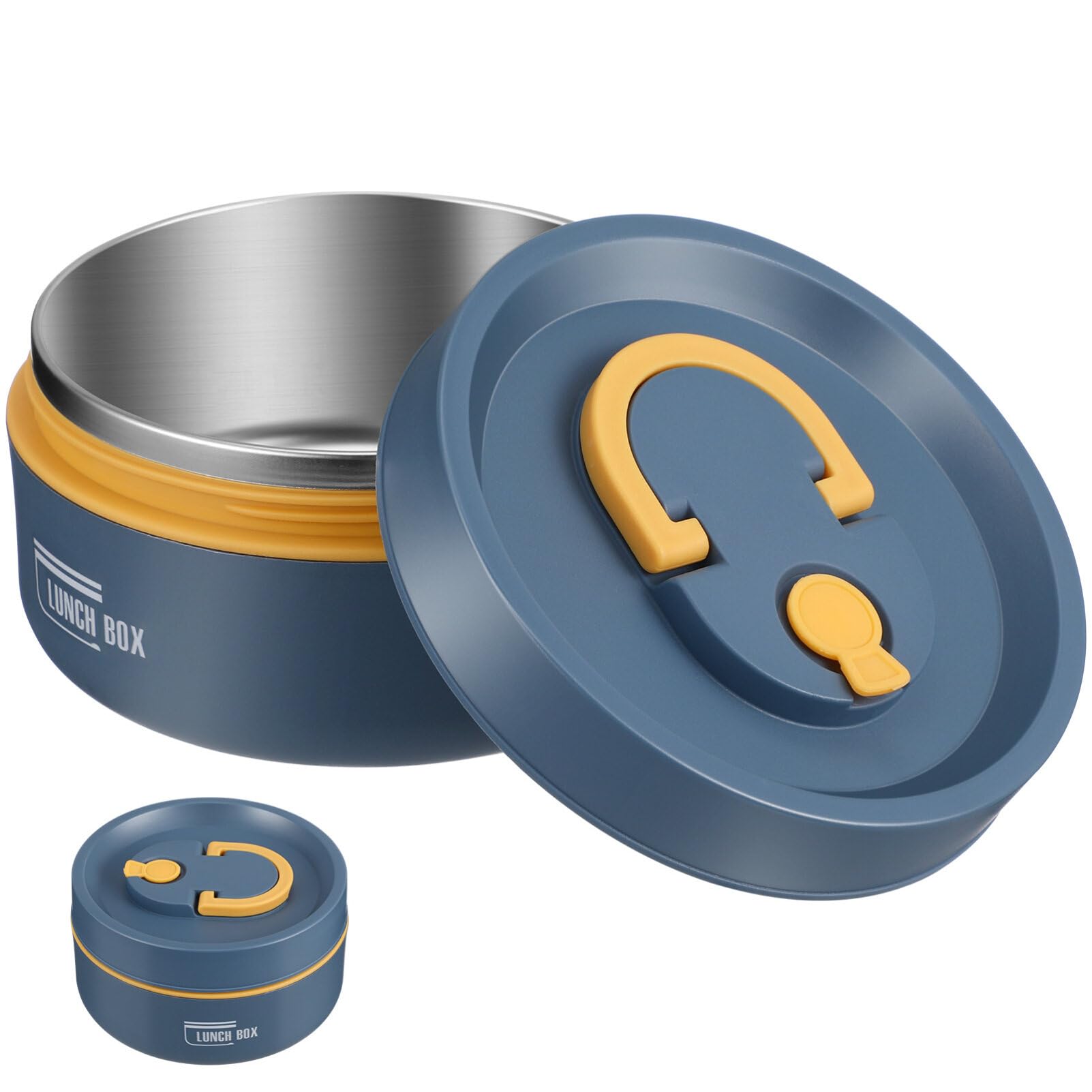 Cabilock Bento Lunch Box, Food Flask with Handles, Leak Proof Food Jar ...