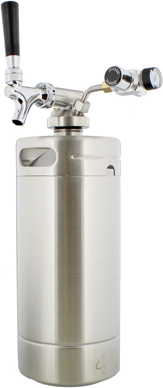 Amazon.com: G Francis Keg with Keg Regulator and Beer Dispenser, 128 oz ...
