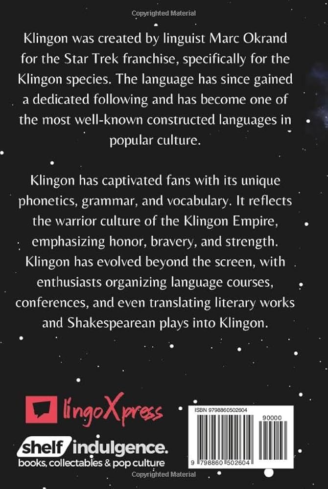 Klingon Dictionary Amazon.com: The Klingon Dictionary (Star Trek):