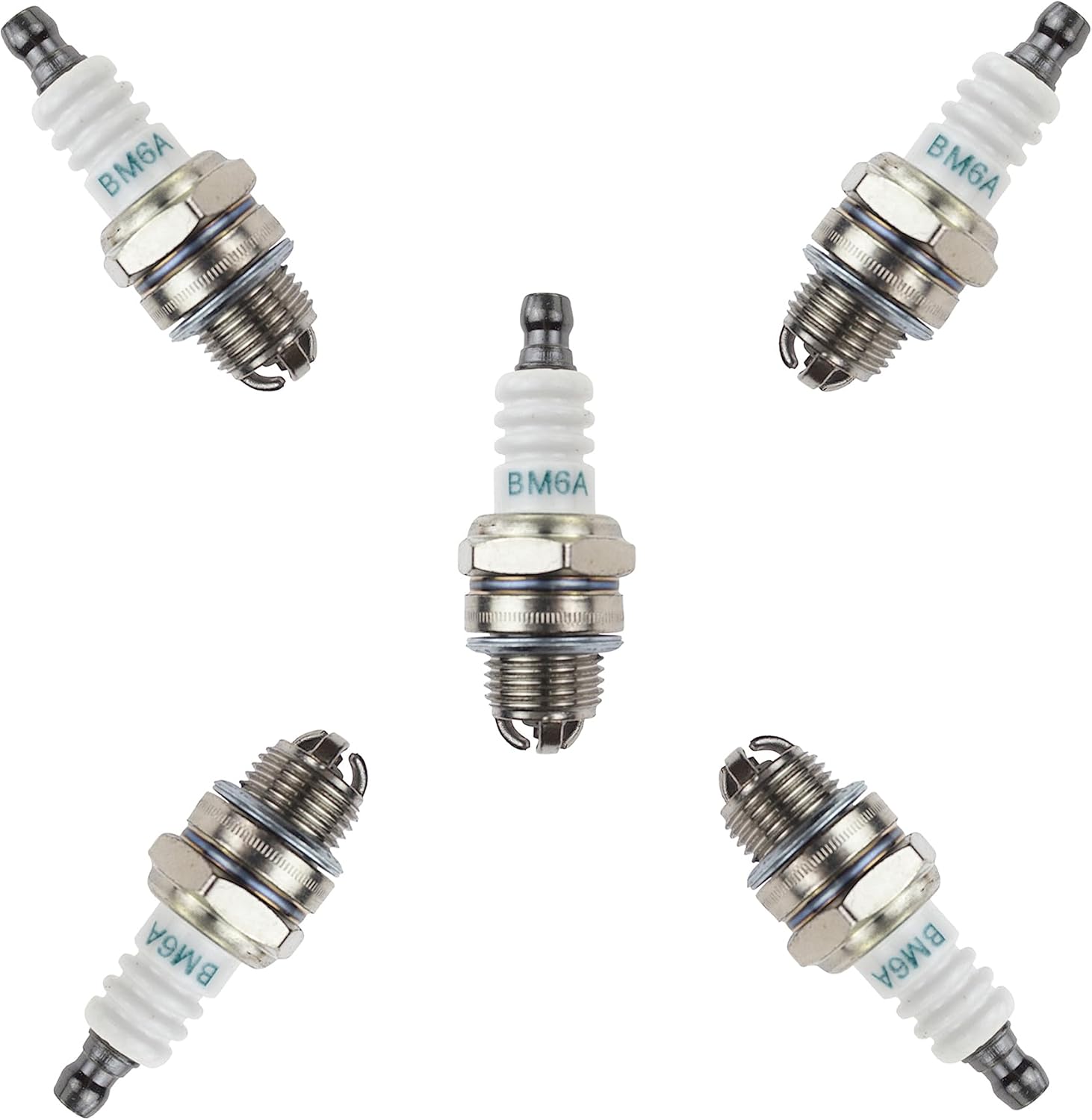 Amazon.com: 5 Pack BM6A Spark Plugs L7T BPMR7A RCJ6Y RCJ7Y WSR5F Fit For STIHL Trimmer Blower ...