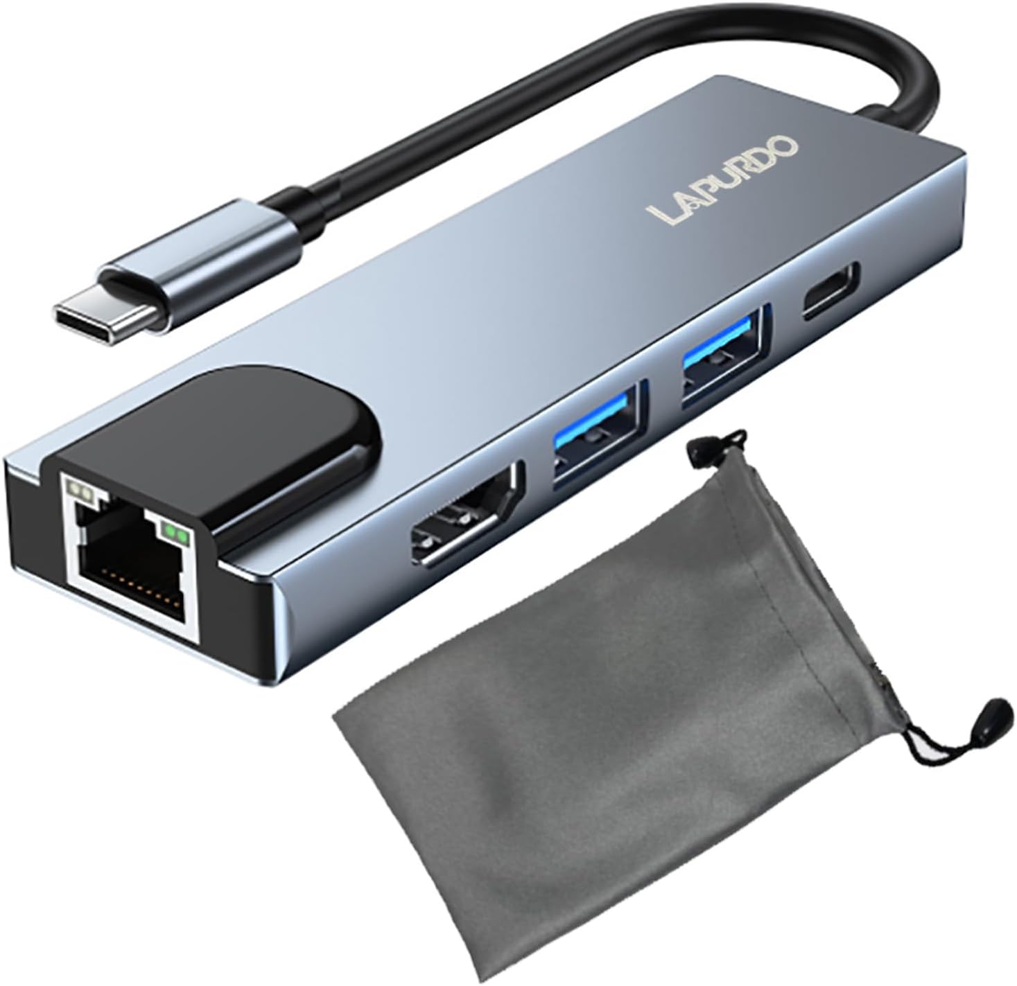 Amazon | 【Lan/HDMI/USB3.0/USB2.0/87W PD 】RJ45 有線LANポート、HDMIアダプタ 4K@30Hz解像度、 USB3.0 5Gbps/USB2.0 ...