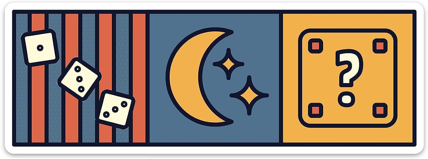 Amazon.com: Stellar Factory Game Night Board Game Bumper Sticker - 8.75 ...