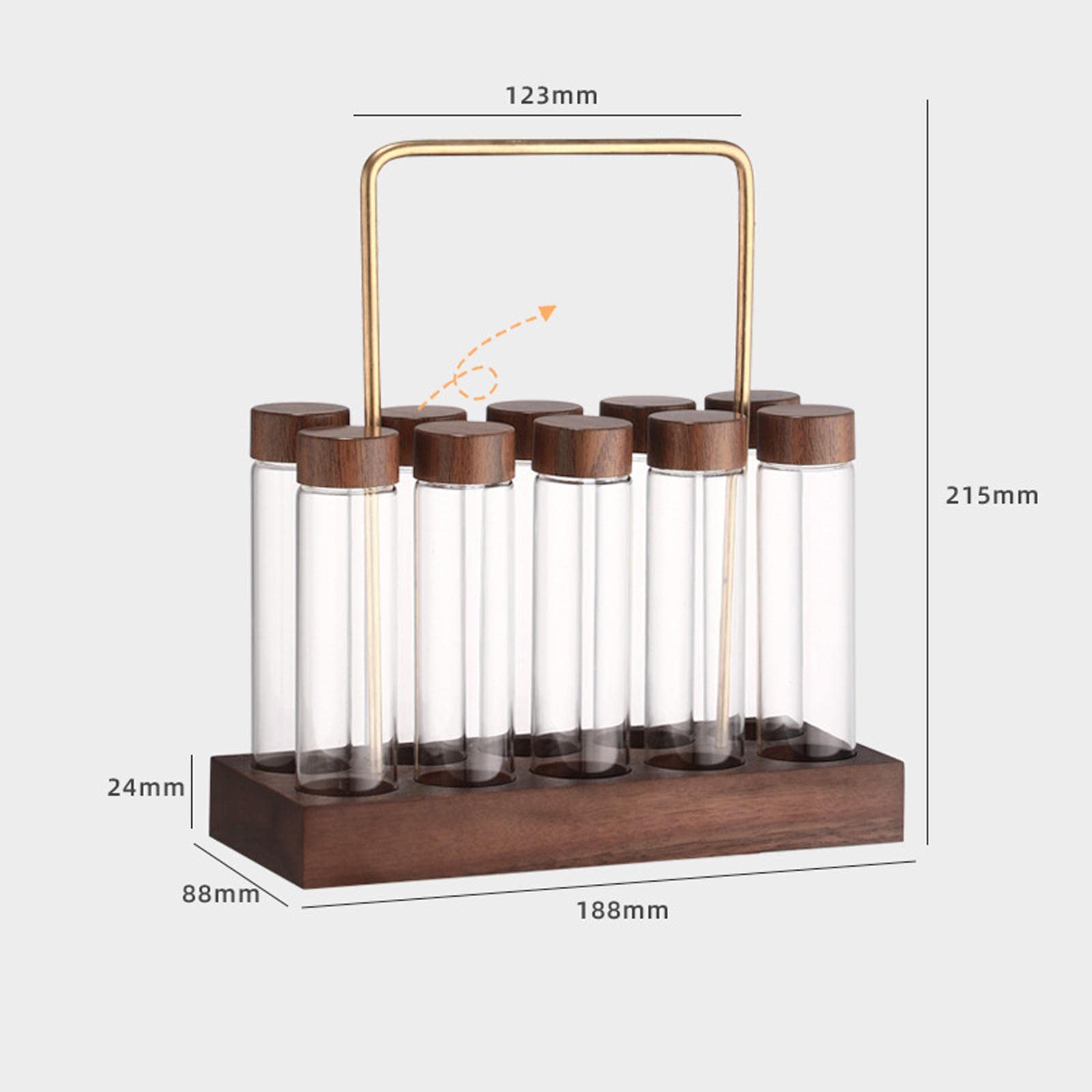 Espresso Accessories 12 Single Dose Coffee Bean Cellars With Stand ...