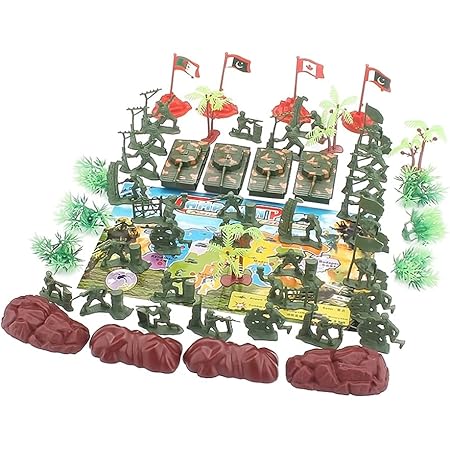 Soldat Figurines Militaires en Plastique 52 pièces,Figures Action Army ...