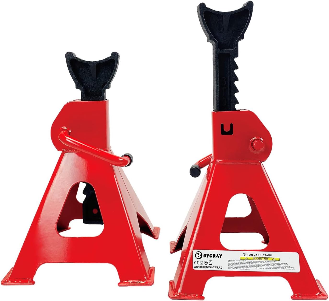 BYCRAY Torres para Auto 2 Piezas, Torres para Automóvil 3Ton, Doble ...