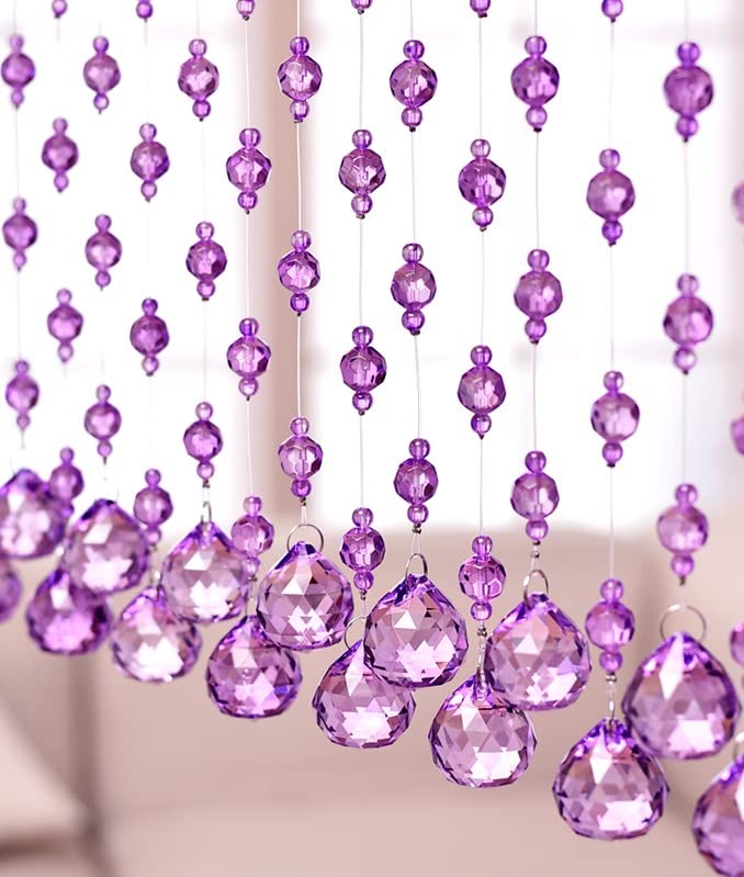 Buy CM 100% Glass Drops, Acrylic Crystal Beads Curtain with 30 mm Glass ...