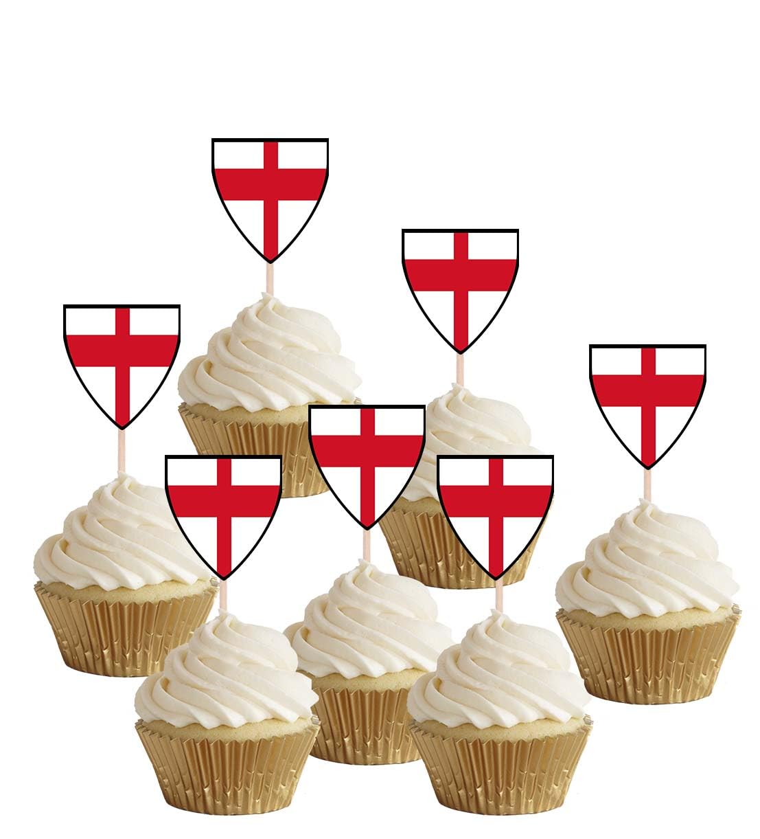 AK Giftshop England Flags Party Food Sticks Picks Cupcakes Decorations ...