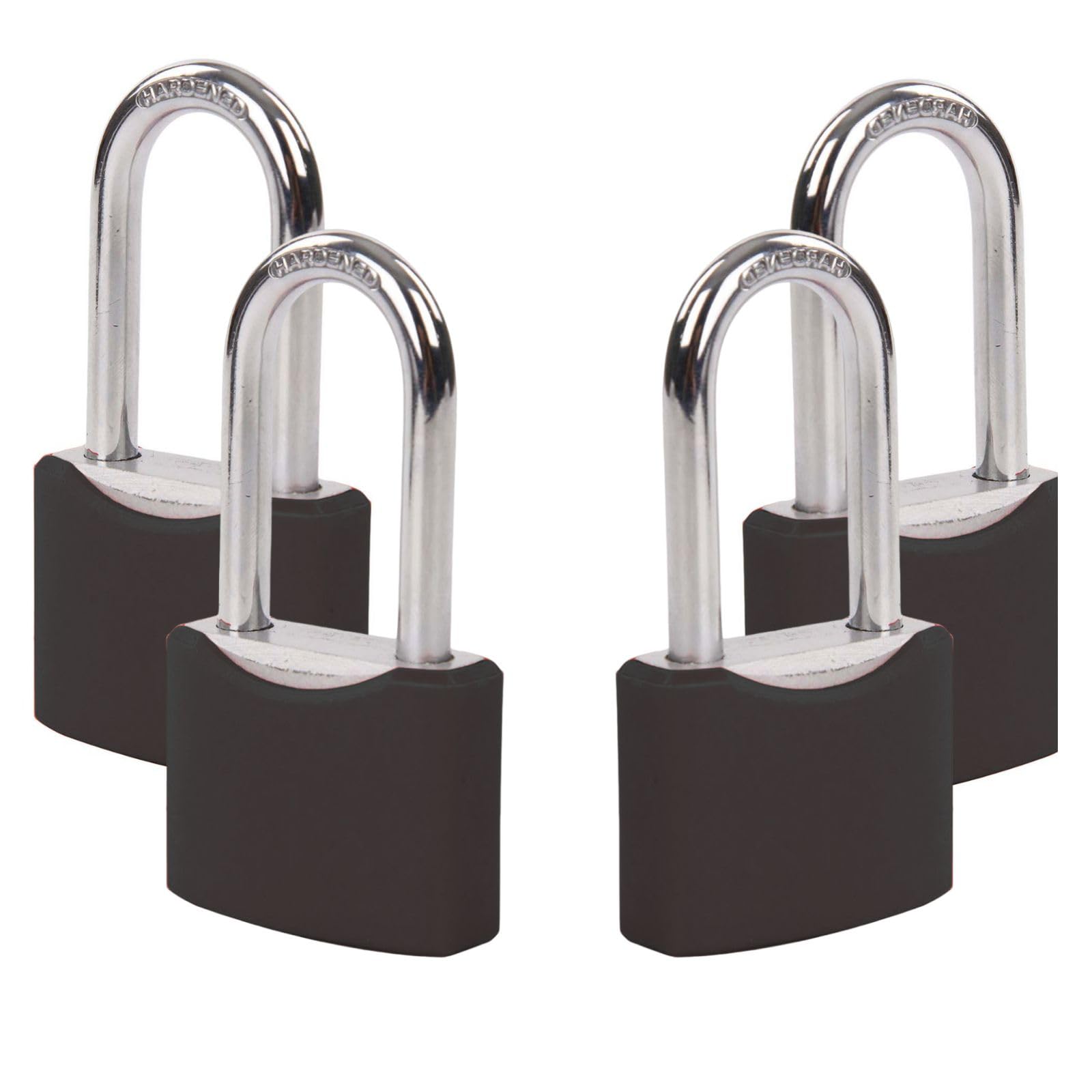 SEPOX® 4-Pack 1-9/16" Weather-Proof Outdoor Padlocks Keyed Alike Long ...