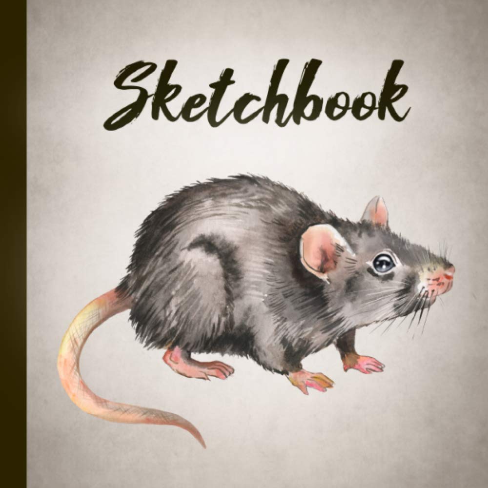 Rat Sketchbook: Blank Rat Notebook for Drawing: Publishing, Buzzy Print ...
