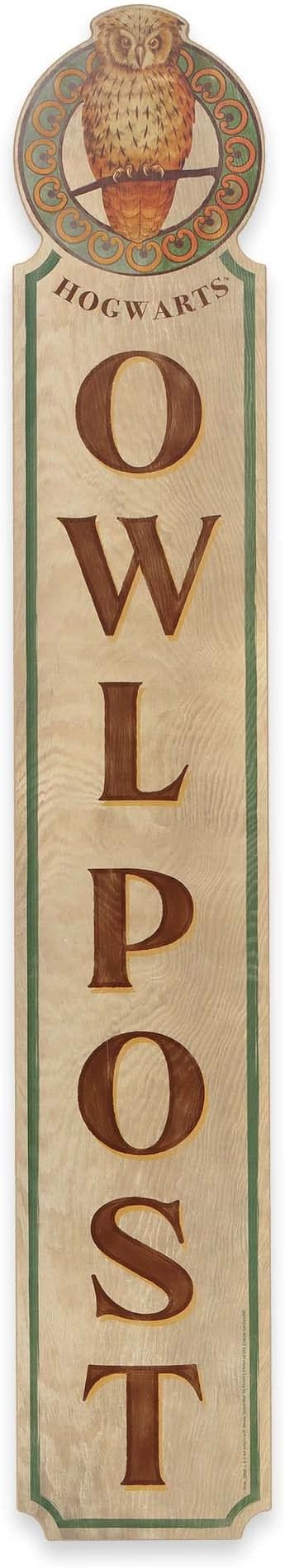 Amazon.com: Harry Potter Owl Post Vertical Leaner Wood Wall Decor ...