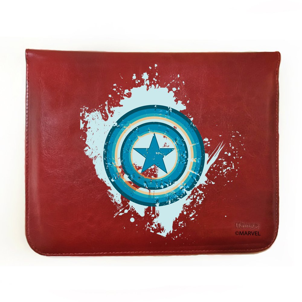 Hamee Marvel Avengers Official Tan Brown Leather Tablet Case / Sleeve ...