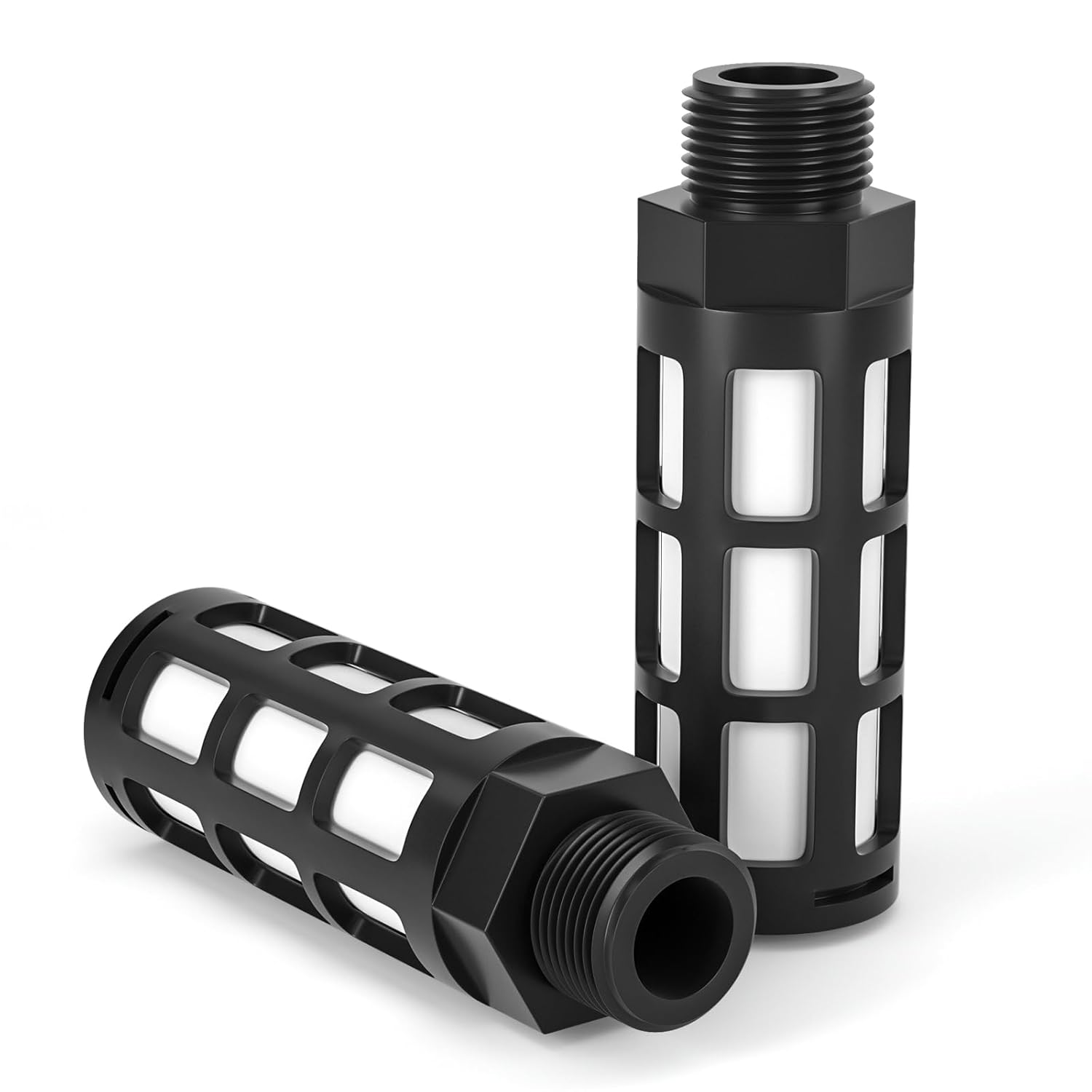 TAILONZ PNEUMATIC 1/8 Inch NPT Pneumatic Plastic Muffler Solenoid Valve ...