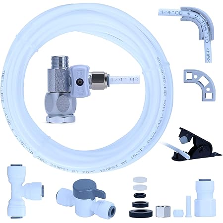 Amazon.com: Ice Maker Water Valve Inlet Adapter - 1/4" Comp X 3/4" Fip ...