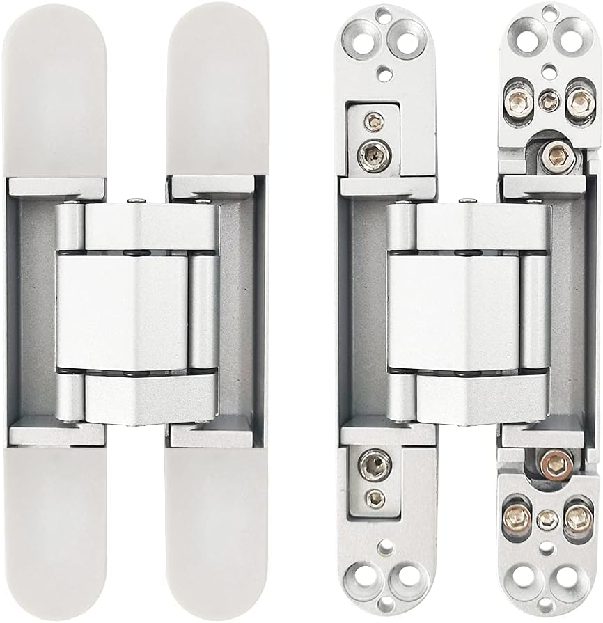 Alamic Concealed Door Hinges Heavy Duty Invisible Hidden Hinges 3-D ...