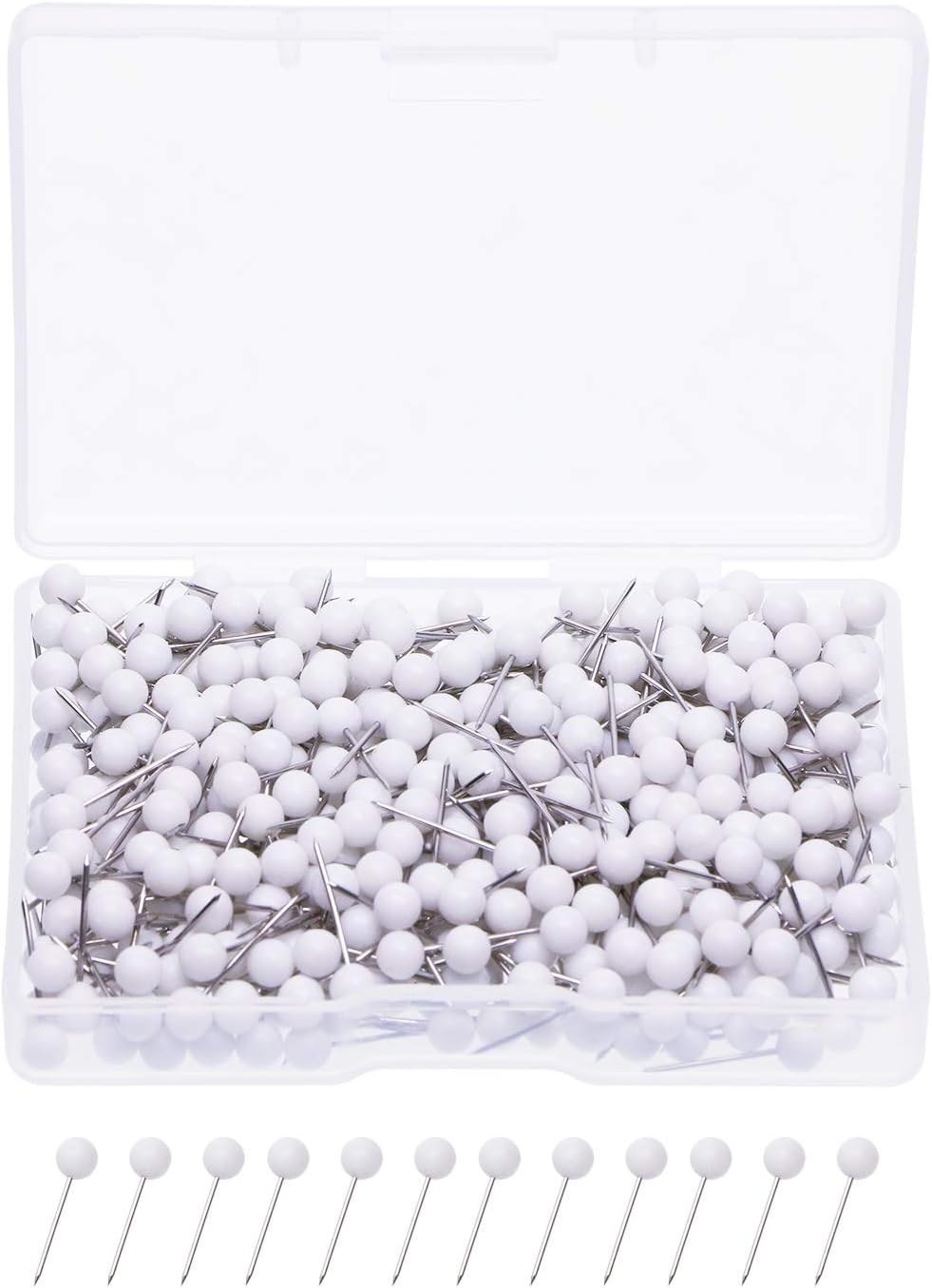 Amazon.com: Tupalizy 1/8 Inch Small Round Ball Head Decorative Push ...