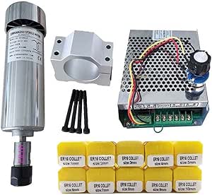 Amazon.com: Spindle Motor Air Cooled DC 48V 0.5kw CNC spindleMotor Kit ...