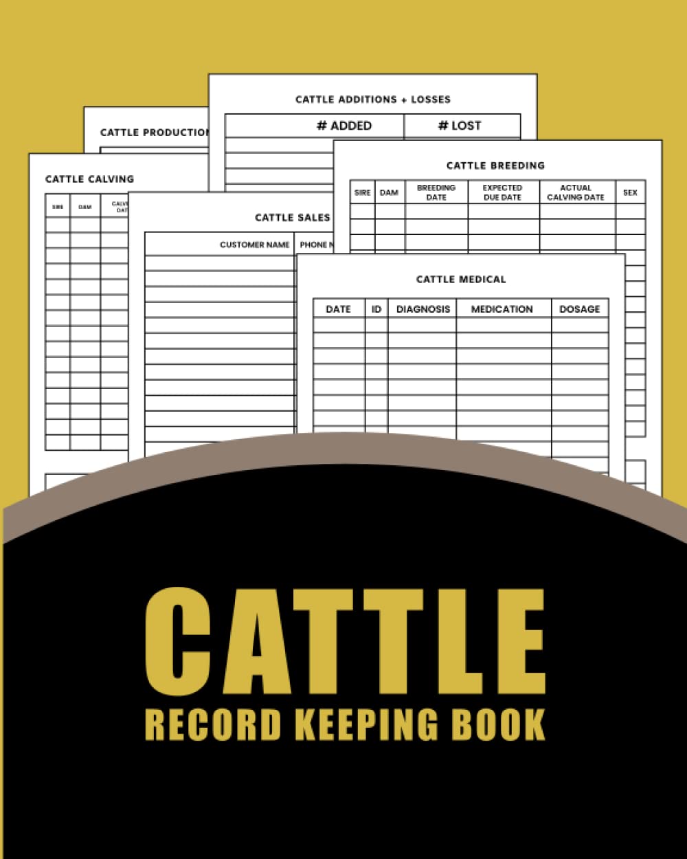 Amazon.com: Cattle Record Keeping Book: Livestock Record Keeping Book ...