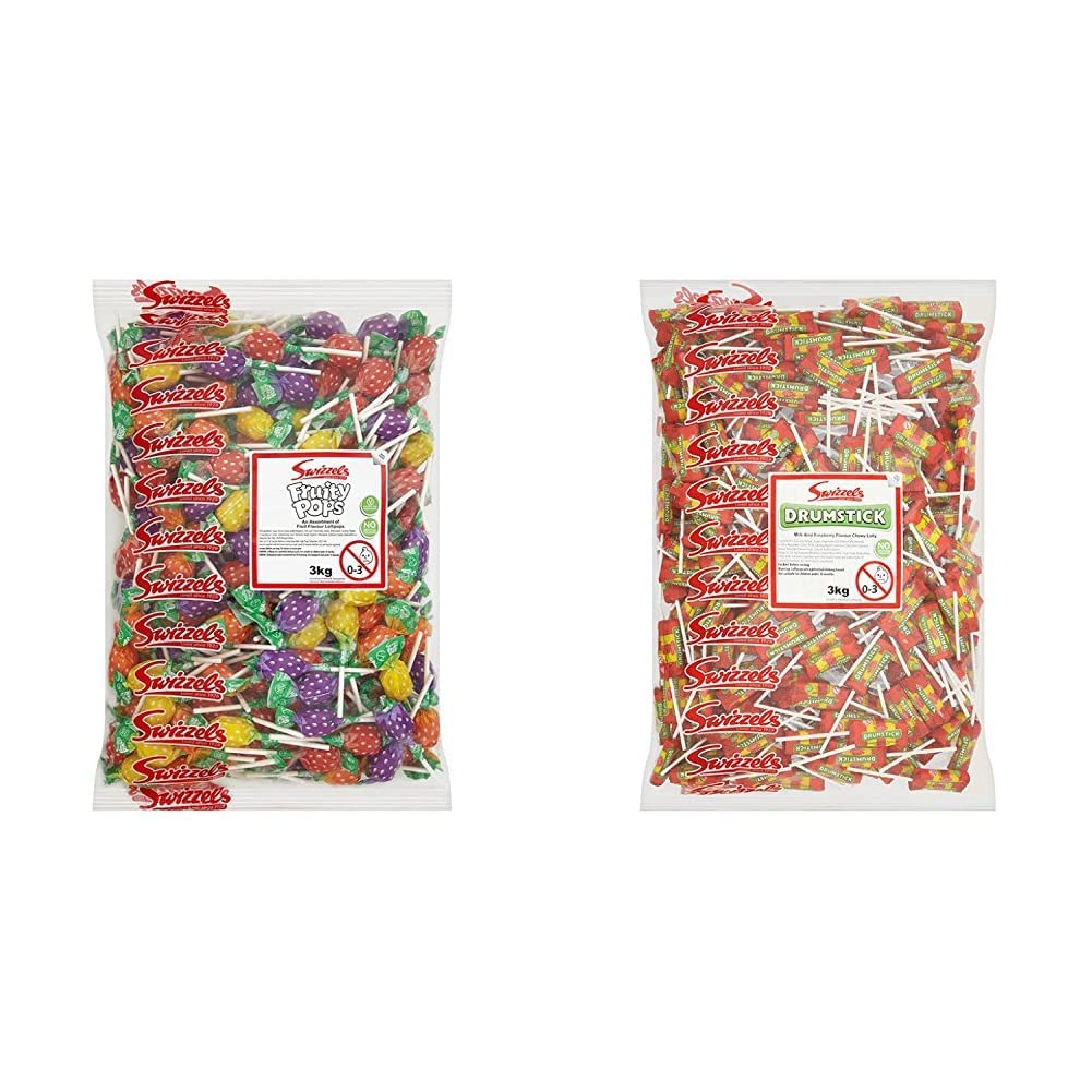 Swizzels Fruity Pops Lollies Bag 3 kg Bulk Sweets & Drumstick Lollies ...