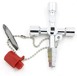 Balai 4 Way Utility Plumbers Key Alloy Square Triangle Train Cross ...