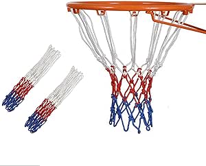 Y8HM 2 Pcs Heavy Duty Basketball Net Replacement Fits Standard 12 Loop ...