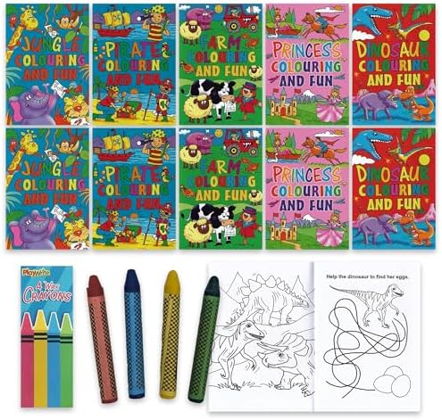 ihoot Colouring & Fun Bundle | Party Bag Fillers for Kids | 10x A6 ...