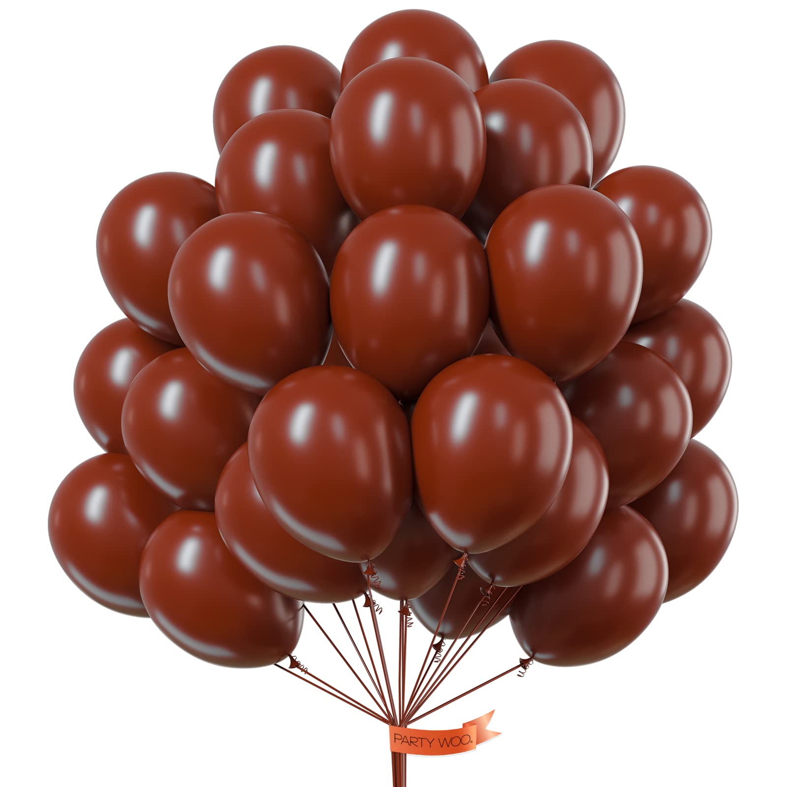 Amazon.com: PartyWoo Dark Brown Balloons, 51 pcs 12 Inch Boho Brown ...