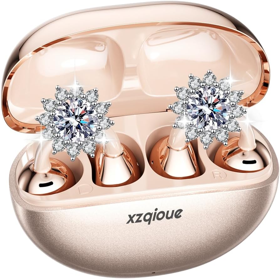 Amazon.com: xzqioue Jewelry-Inspired Clip On Earbuds,Comfortable Fit ...