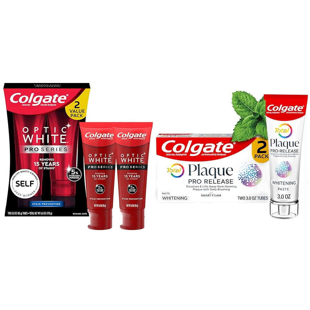 Amazon.com : Colgate Optic White Pro Series Whitening Toothpaste with 5 ...