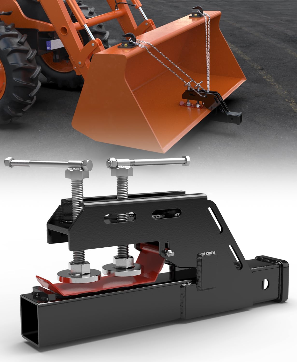 Amazon.com: Sulythw 2025 New Upgraded Tractor Bucket Hitch Receiver ...