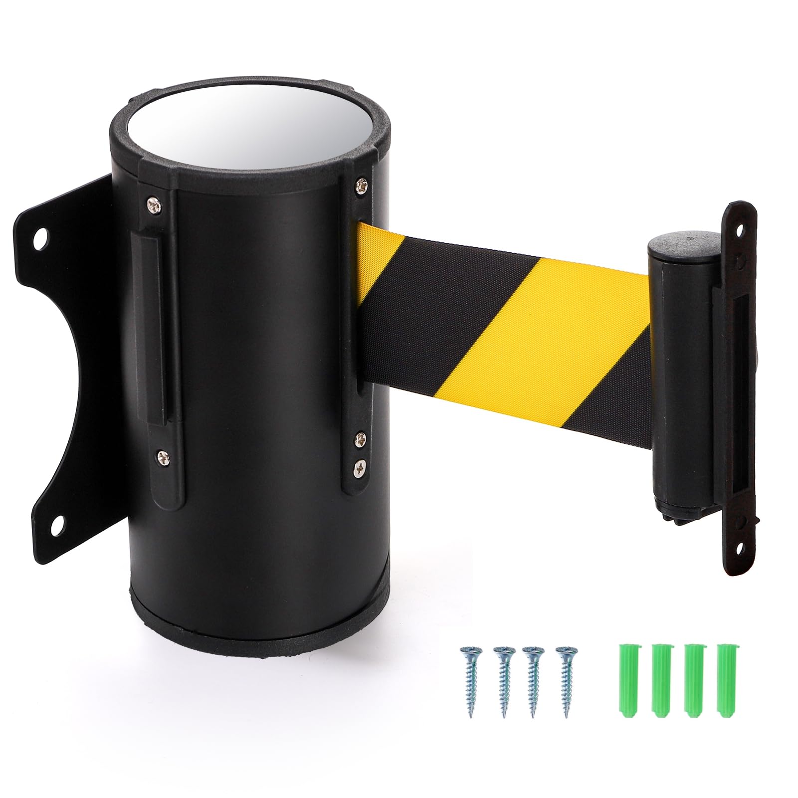 Nagpew Wall Mount Retractable Belt, 16 Ft Crowd Control Wall Barrier ...