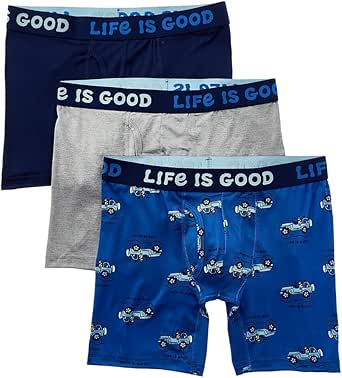 Life is Good® Mens 3Pk Super Soft Boxer Brief, S at Amazon Men’s ...