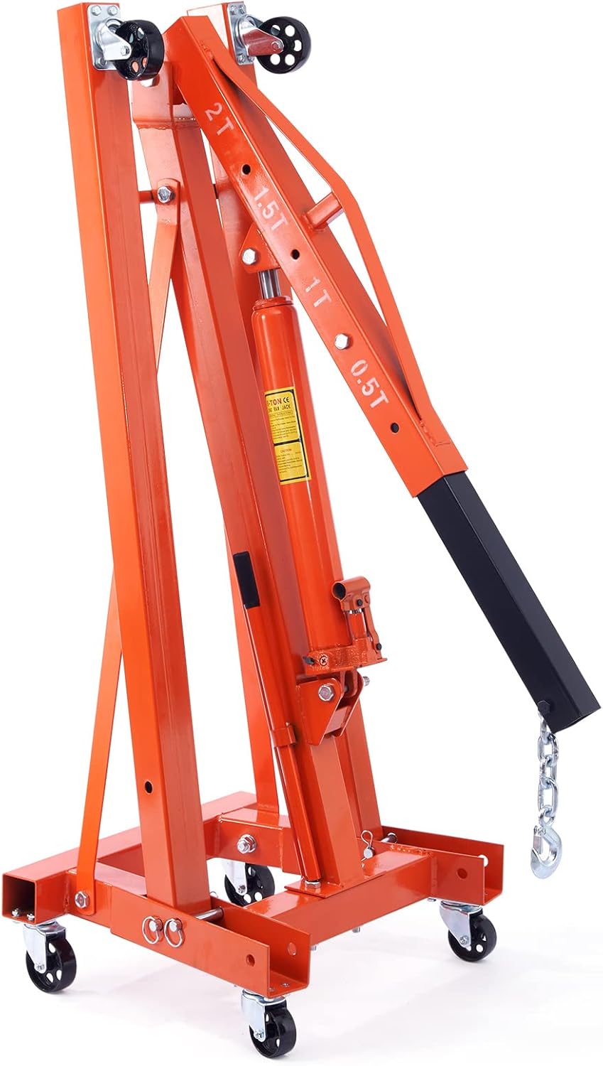 VEVOR Hydraulic Engine Hoist with Lever, 2 Ton/4400 Philippines | Ubuy