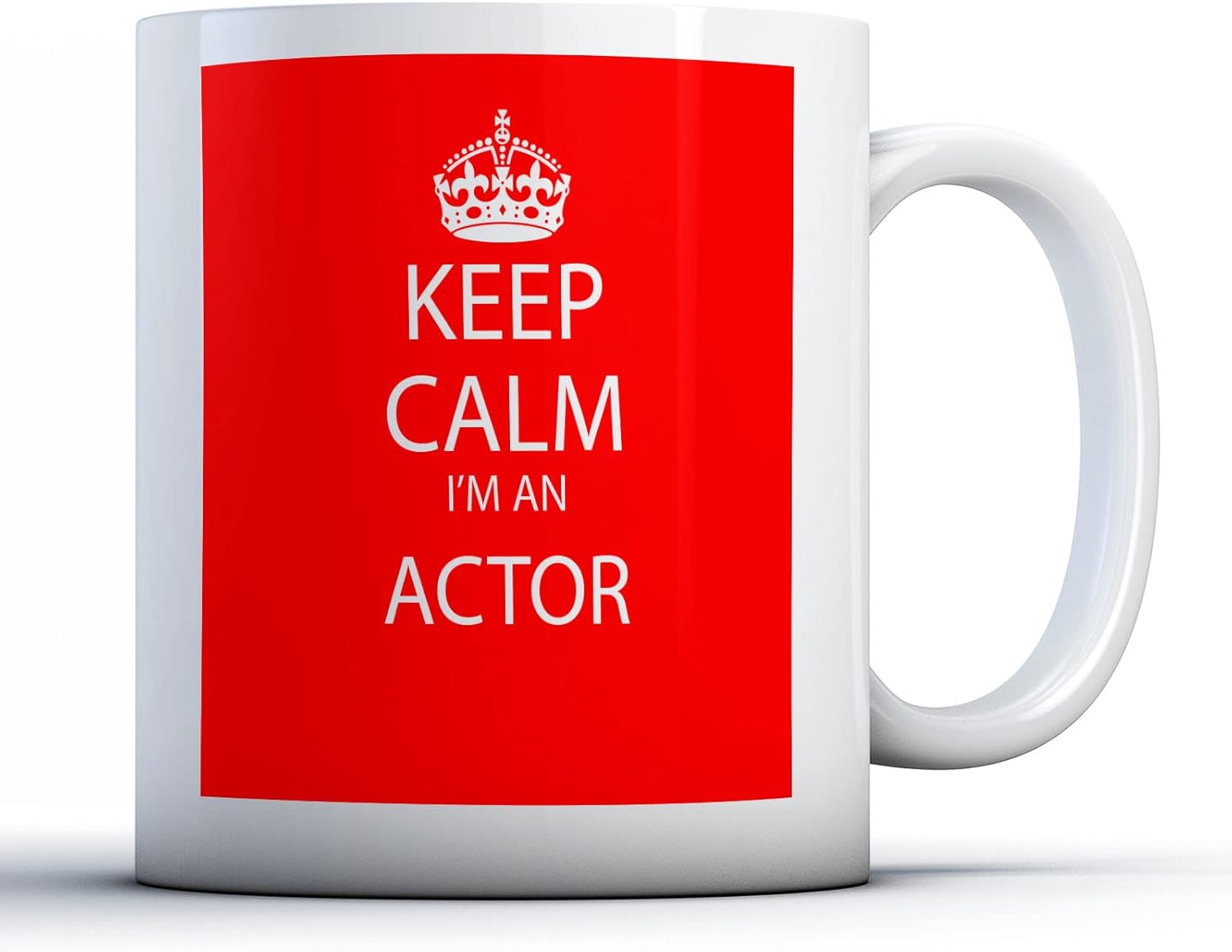 Finger prints - Keep Calm I'm an Actor - Acting Gift Mug, Ceramic, 11fl ...