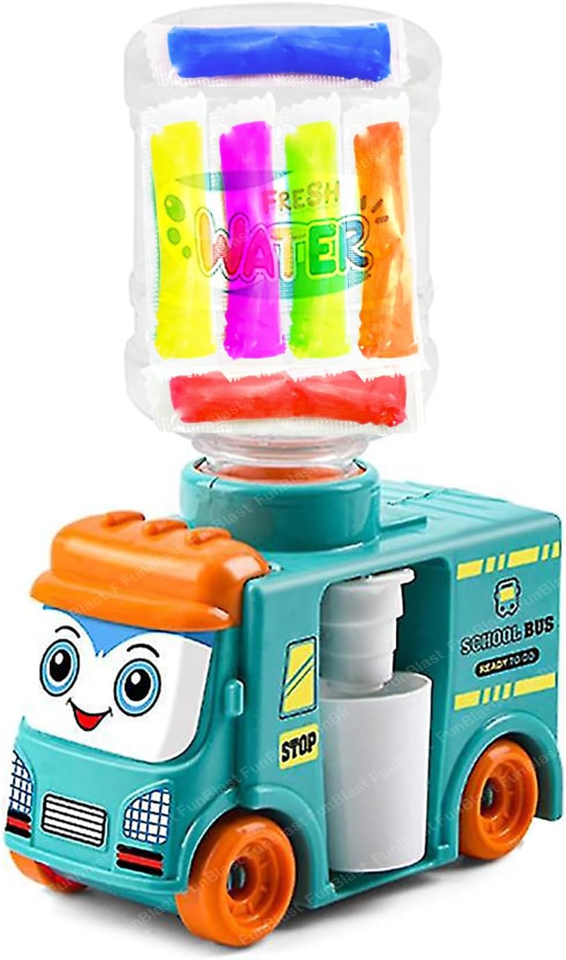 FunBlast School Bus Toy with Water Dispenser and Clay for Kids - Mini ...