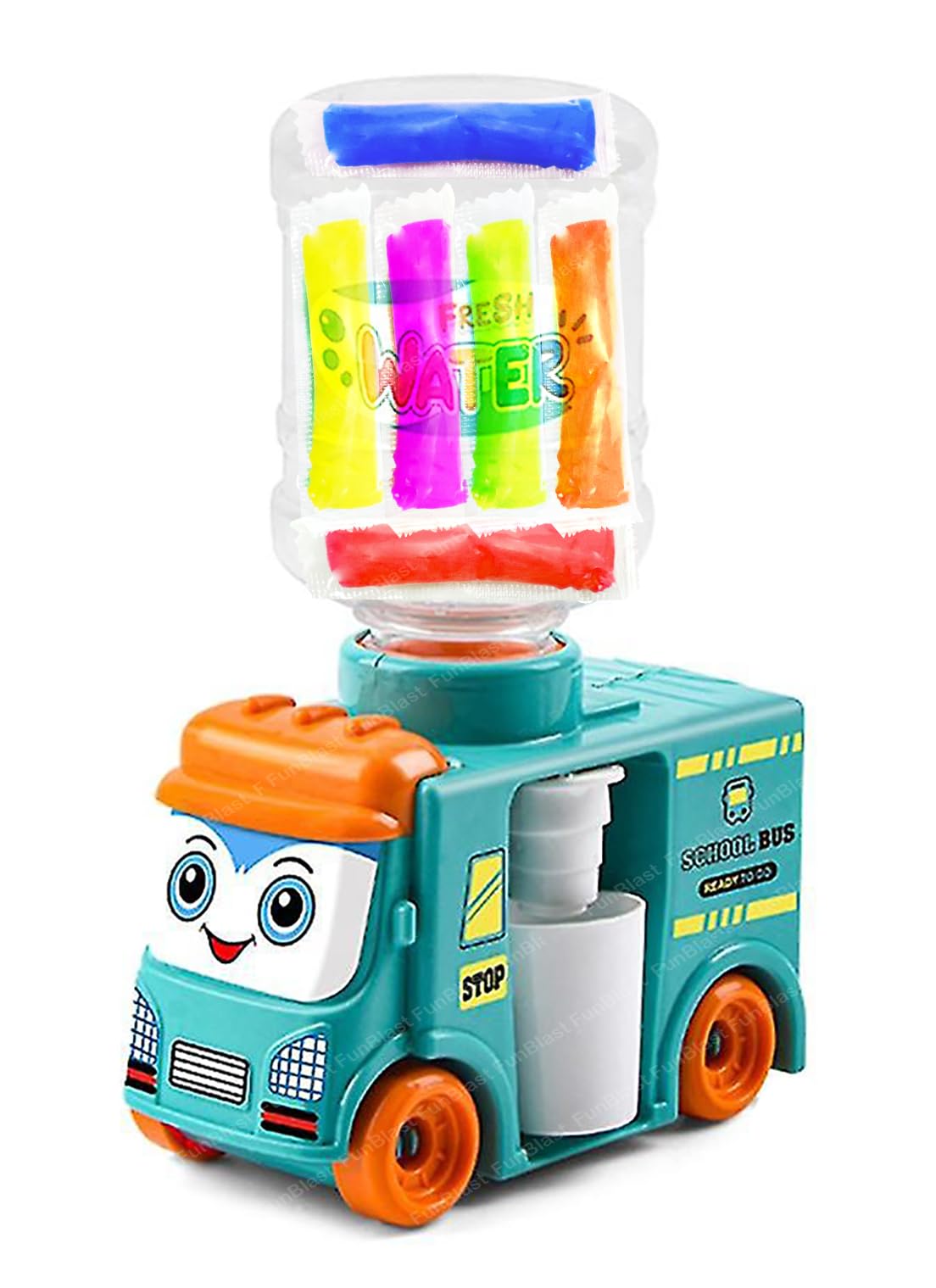 Funblast School Bus Toy With Water Dispenser And Clay Kids | Desertcart ...