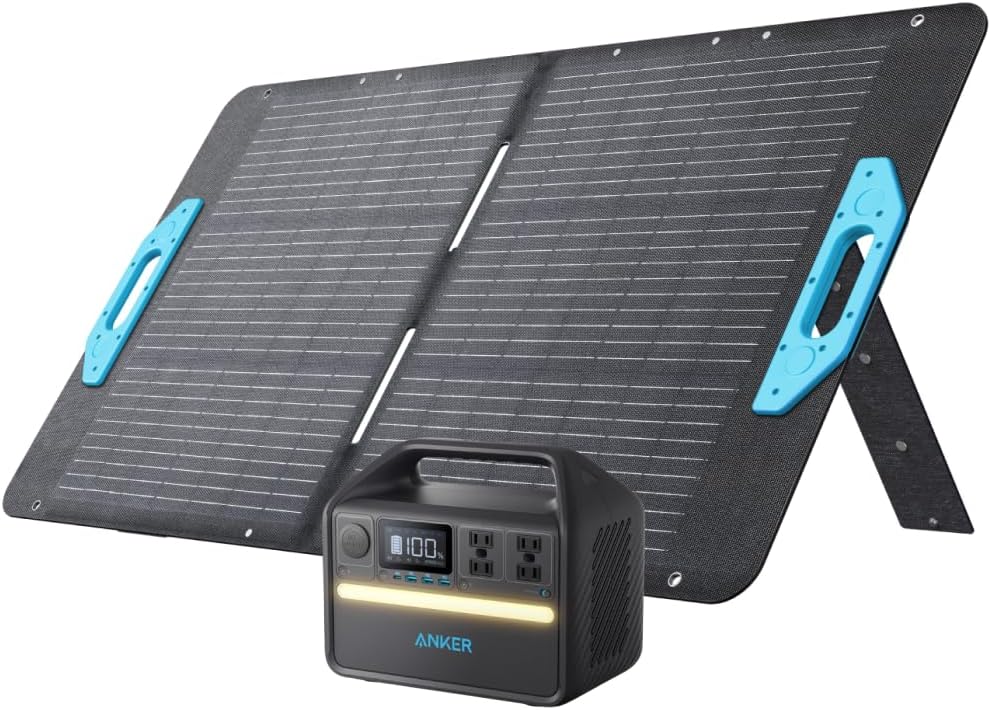 Amazon.co.jp: Anker 625 Solar Panel (100W) ソーラーパネル 高効率 折り畳み式 USBポート搭載 ...
