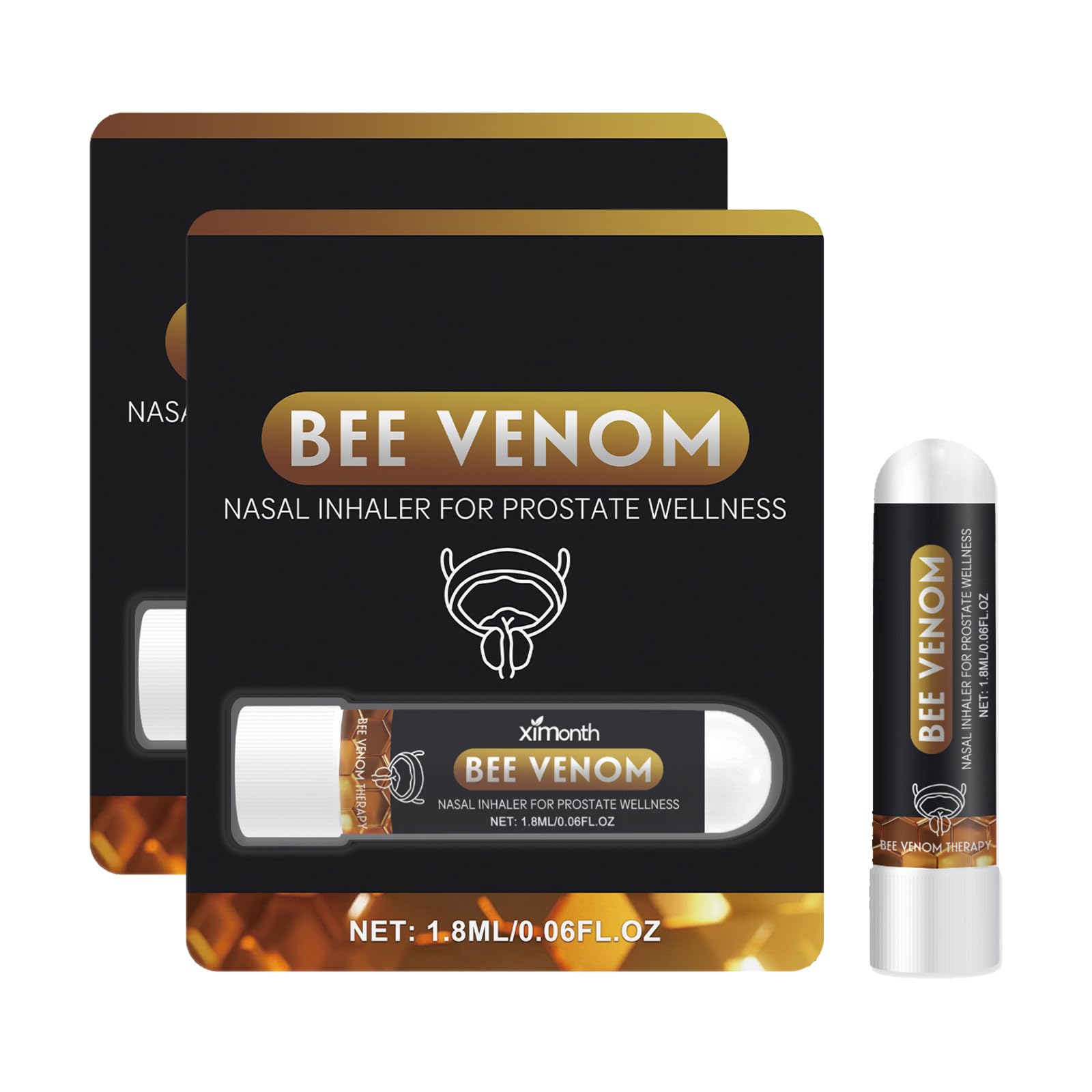 Beemax Nasal Inhaler Stick for Men, Beebreathe Bee Wellness Inhaler ...