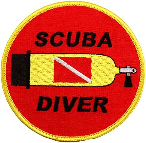 Amazon.com: Diver Down Flag Patch Embroidered Iron On Scuba Diving ...