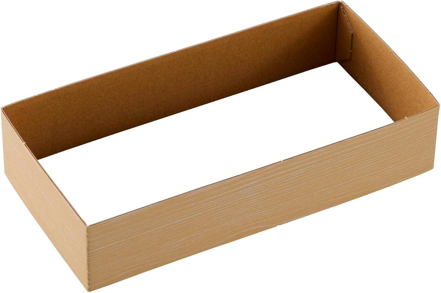 Amazon.co.jp: 【ケース販売】中央化学 環境配慮型3点式折箱 CWK-302 紙側材 木目 600枚入【中容器・蓋別売り ...