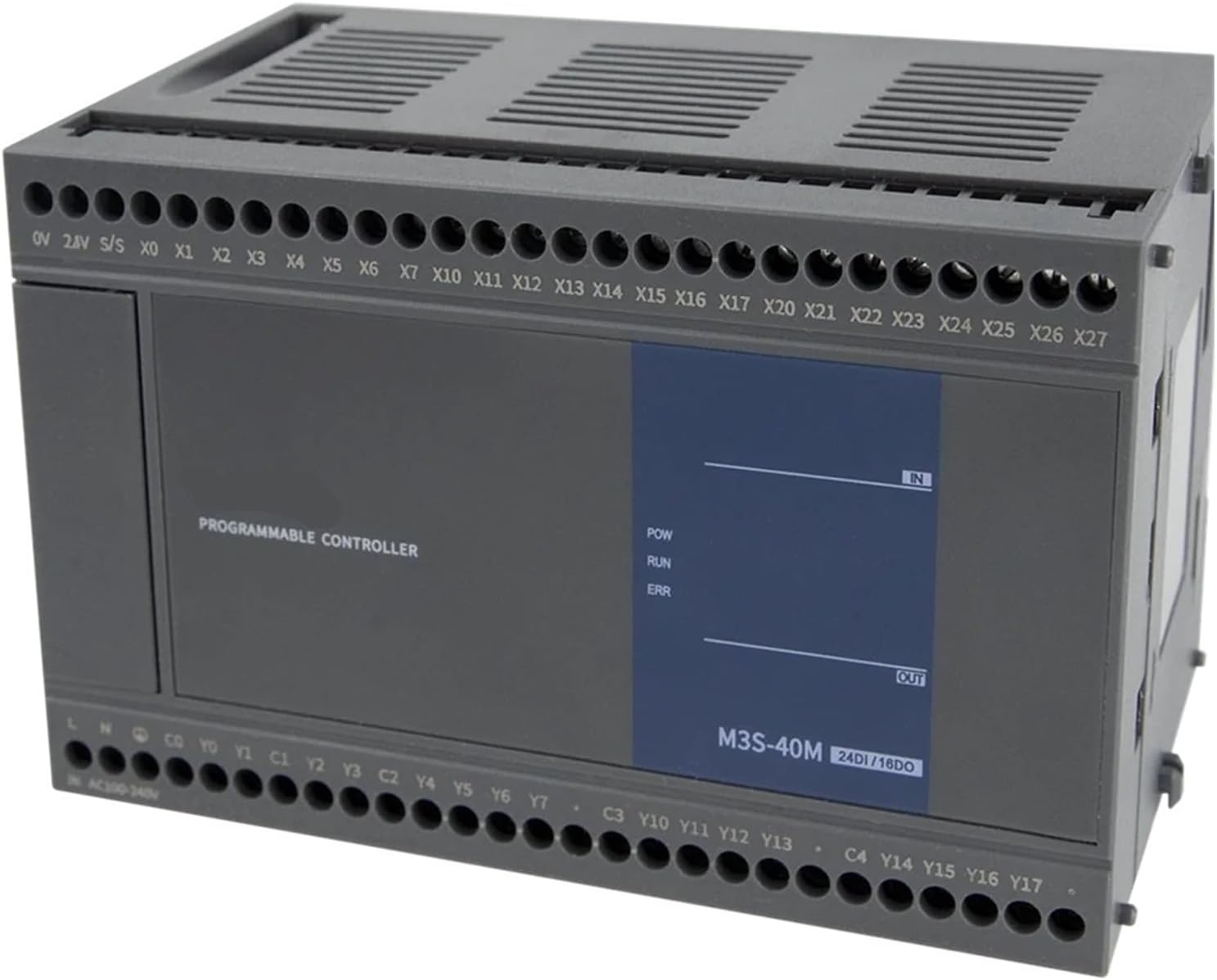 Amazon.com: FMSISIGQJ M3S Simple PLC Controller(M3S-40MR) : Industrial ...