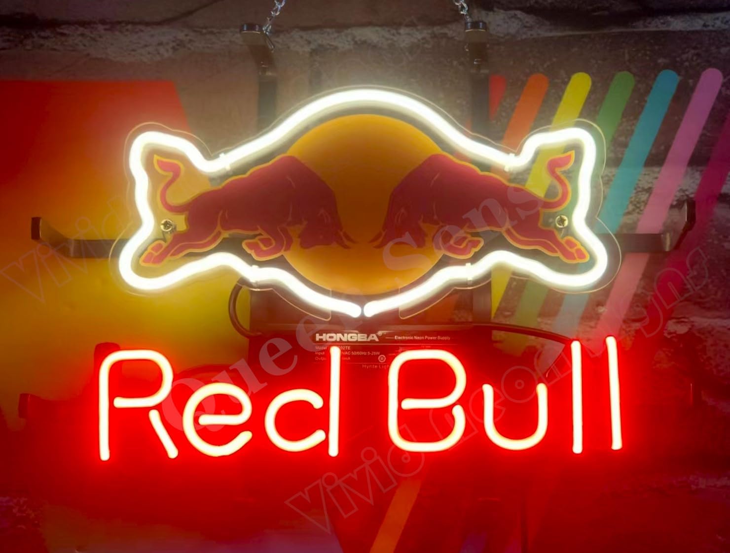 Queen Sense 14"x10" RedBull Energy Drink Neon Sign Light Beer Bar Pub ...