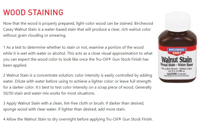 Snapklik.com : Birchwood Casey Easy-to-Use Fast-Acting Walnut Wood ...