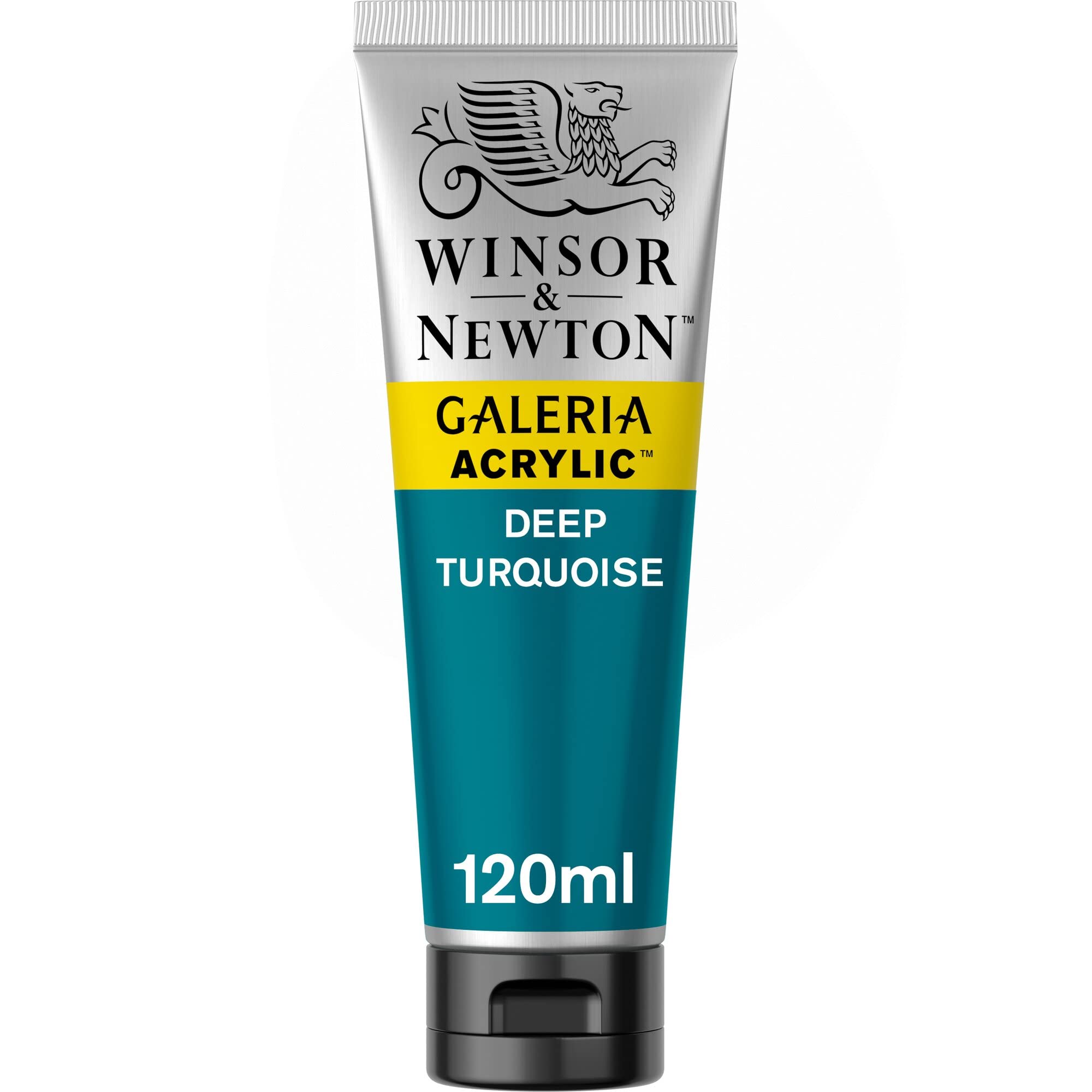 Winsor & Newton 120ml Galeria Acrylic Paint - Deep Turquoise : Amazon ...