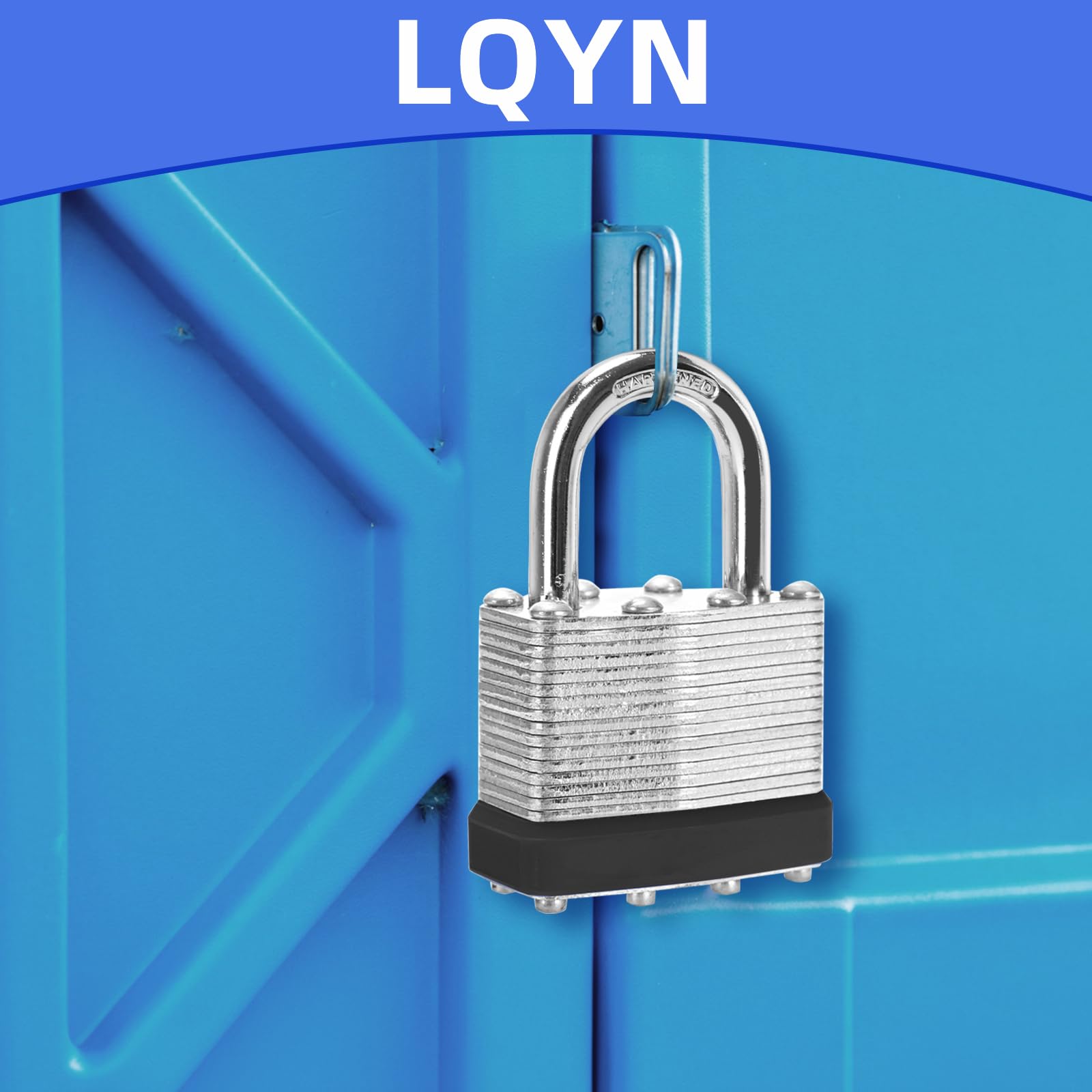 24 Pack Keyed Alike Laminated Steel Padlocks Same Key LQYN 24 Pack ...