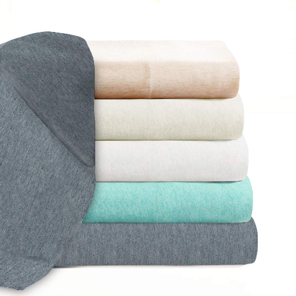 ROYALE LINENS Soft Tees Luxury Cotton Modal Jersey Knit Sheet Set ...