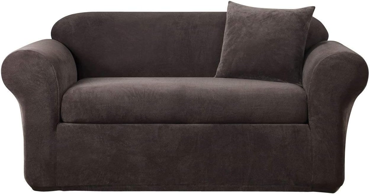 Amazon.com: Sure Fit Stretch Metro 2-Piece Loveseat Slipcover : Home ...