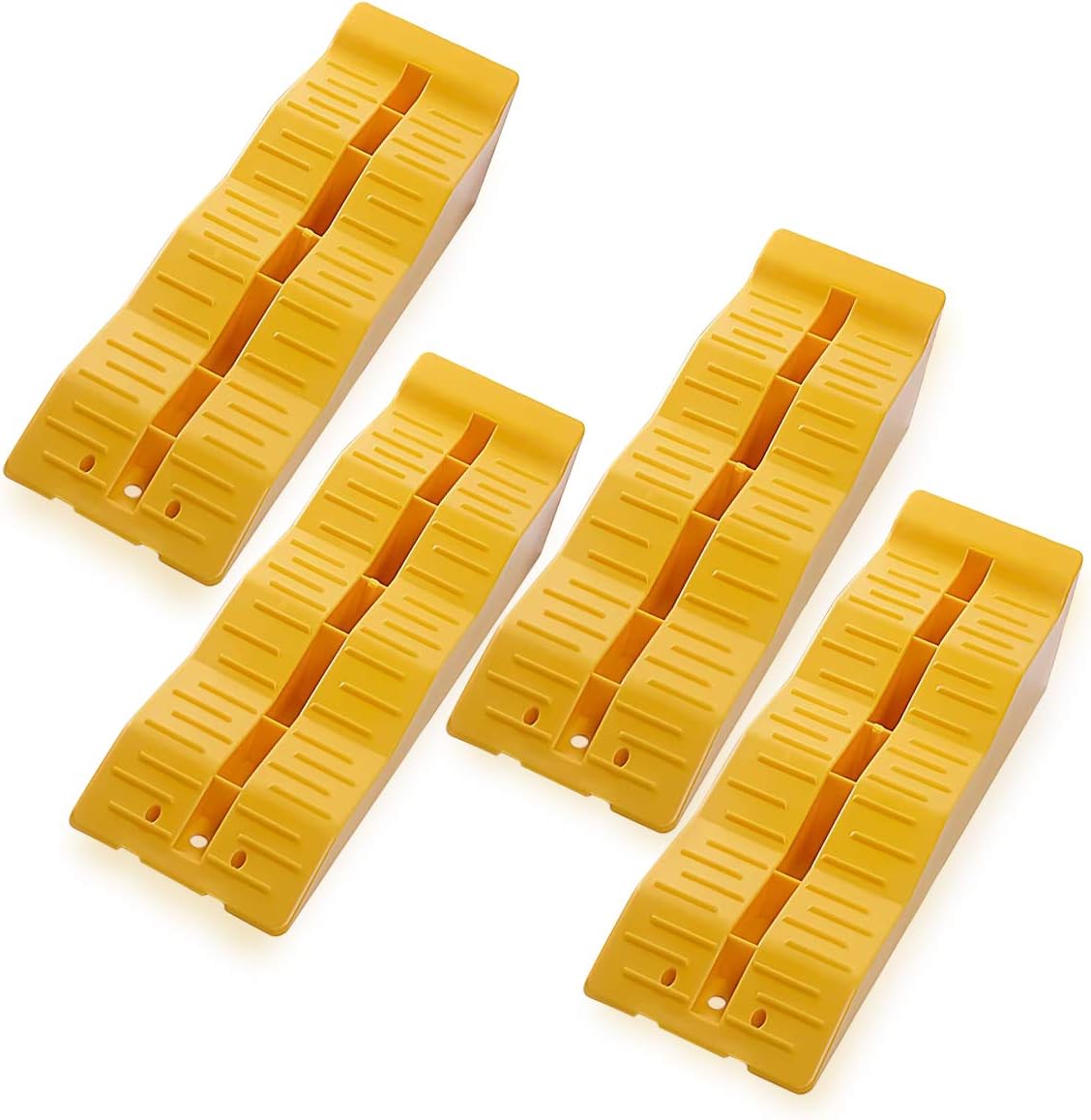 Amazon.com: MaxxHaul 50939 3-Steps RV Leveling Ramps Yellow Camper ...
